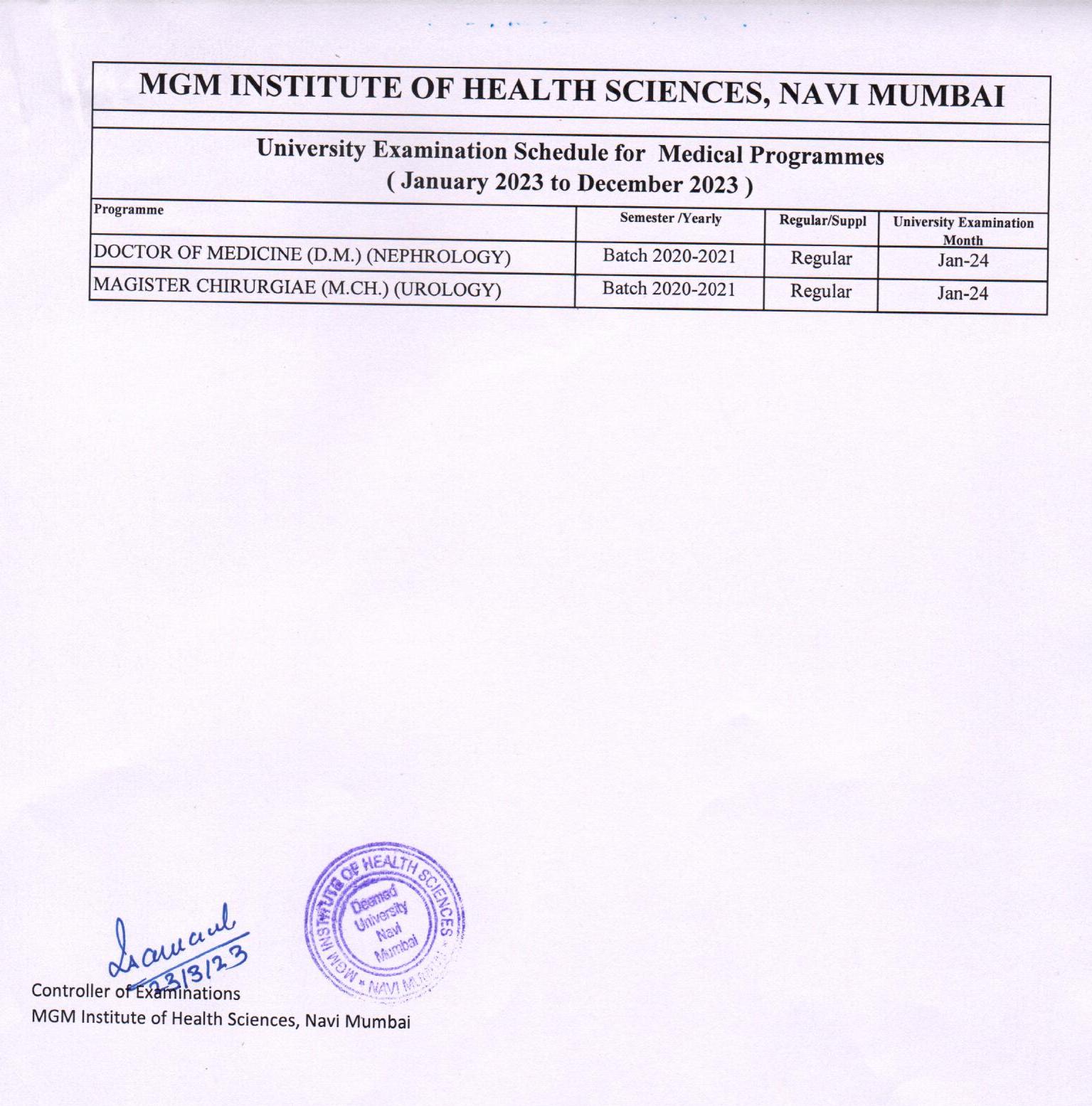 MGM Institute of Health Sciences